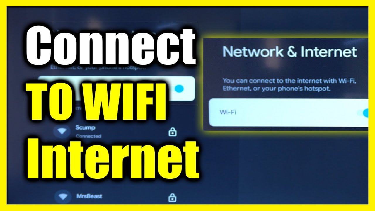 How to Setup & Connect to WIFI Internet on Chromecast with Google TV ...