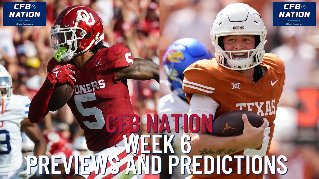College Football Week 6 Previews and Predictions - YouTube
