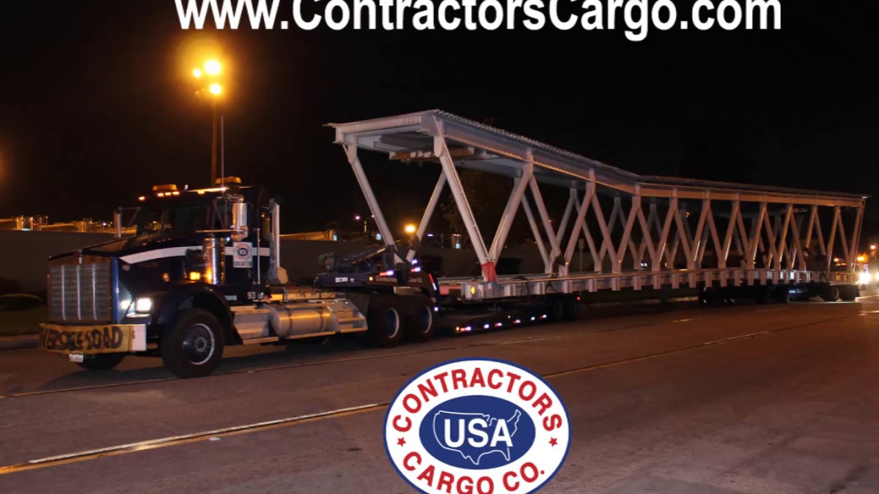114 Foot Pedestrian Bridge Heavy Haul Truck - YouTube