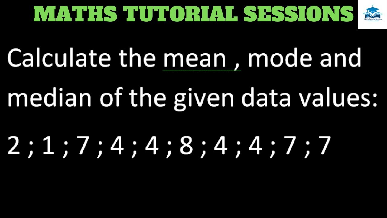Statistics | Finding the measures of central tendency| Mean | Mode ...