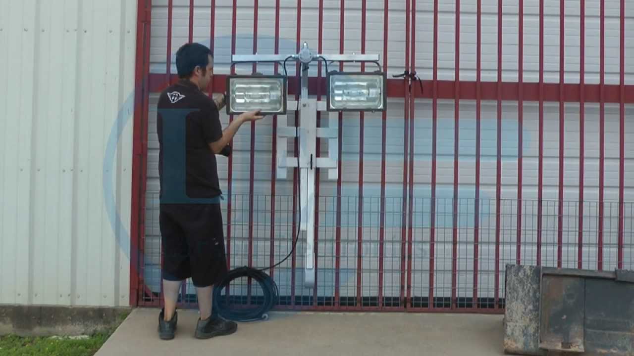 800 Watt Explosion Proof Fixture on Adjustable Aluminum Ladder or Rail ...