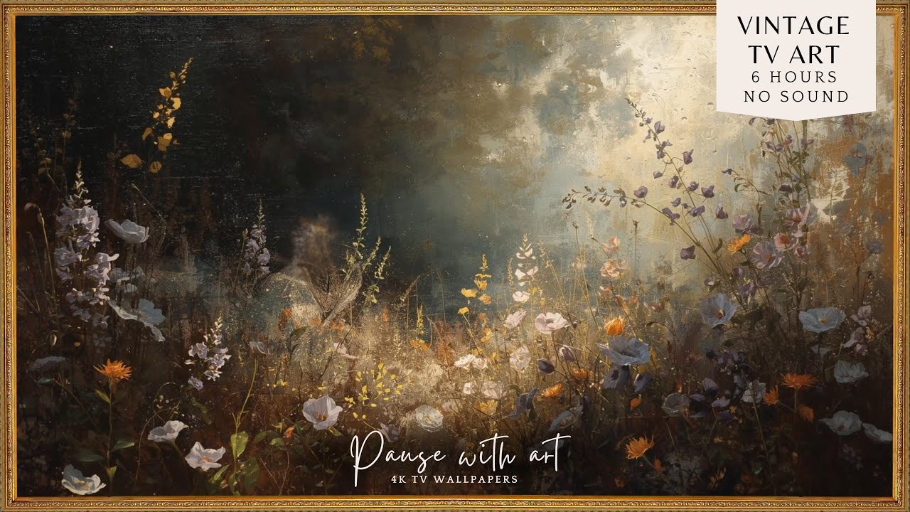 Peaceful Field of Flowers | Moody Countryside Dreamscape Screensaver ...