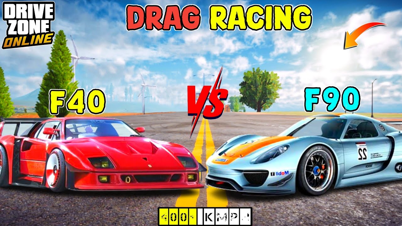 Drive Zone Online ||😱 DRAG RACING F90 VS F40💥|| Drive Zone Online ...