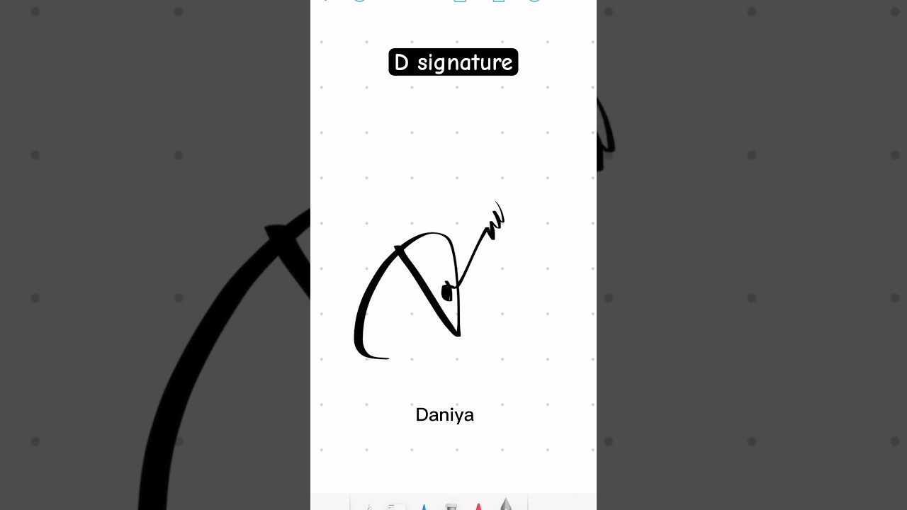 D signature #signature #signatureking - YouTube