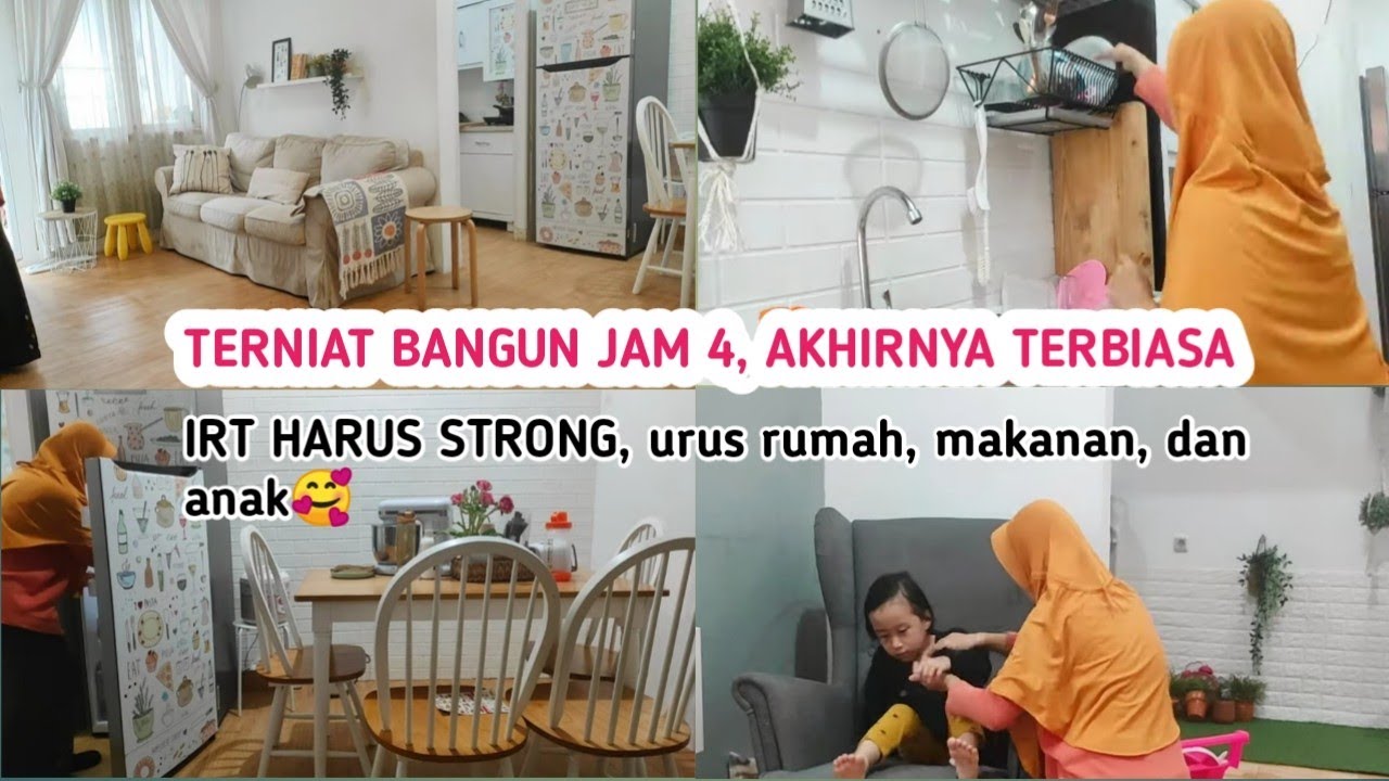 TERBIASA BANGUN SUBUH JAM 4 ‼️ SIAPIN SARAPAN | BERES BERES RUMAH BIAR ...