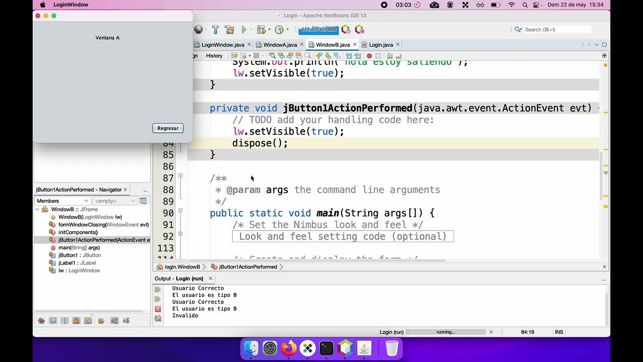 Video 13 Swing, JFrame, Java regresando con Botón - YouTube
