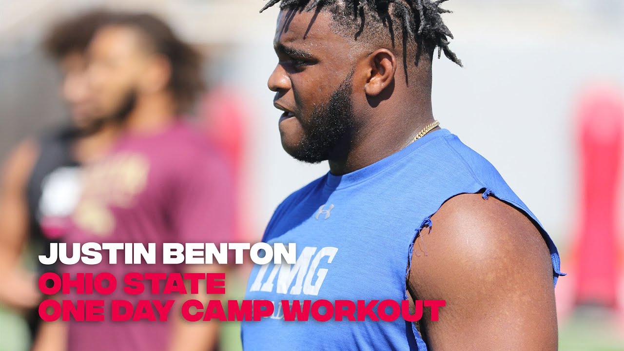 Justin Benton: Four-star defensive end learns from Larry Johnson at ...