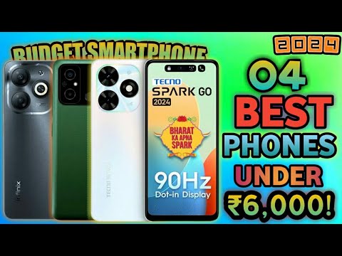 Top 4 Best Budget Smartphones Under ₹6,000 In 2024 | 6k Best Budget ...