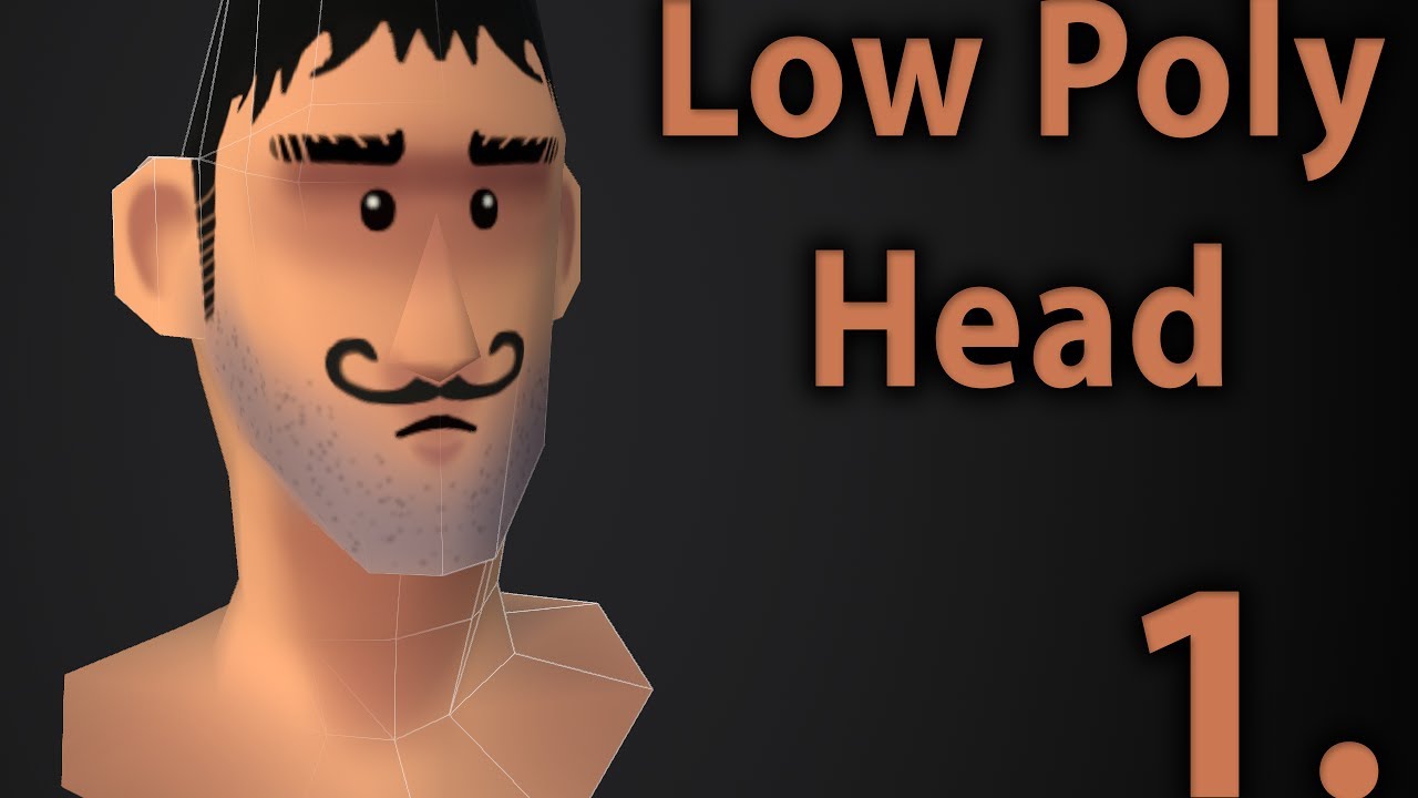 Low Poly Cartoon Head | Part 1. | 3D modeling tutorial | 3ds max ...