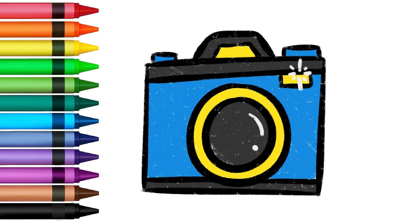 HOW TO DRAW A CAMERA! | Easy Crayon - YouTube