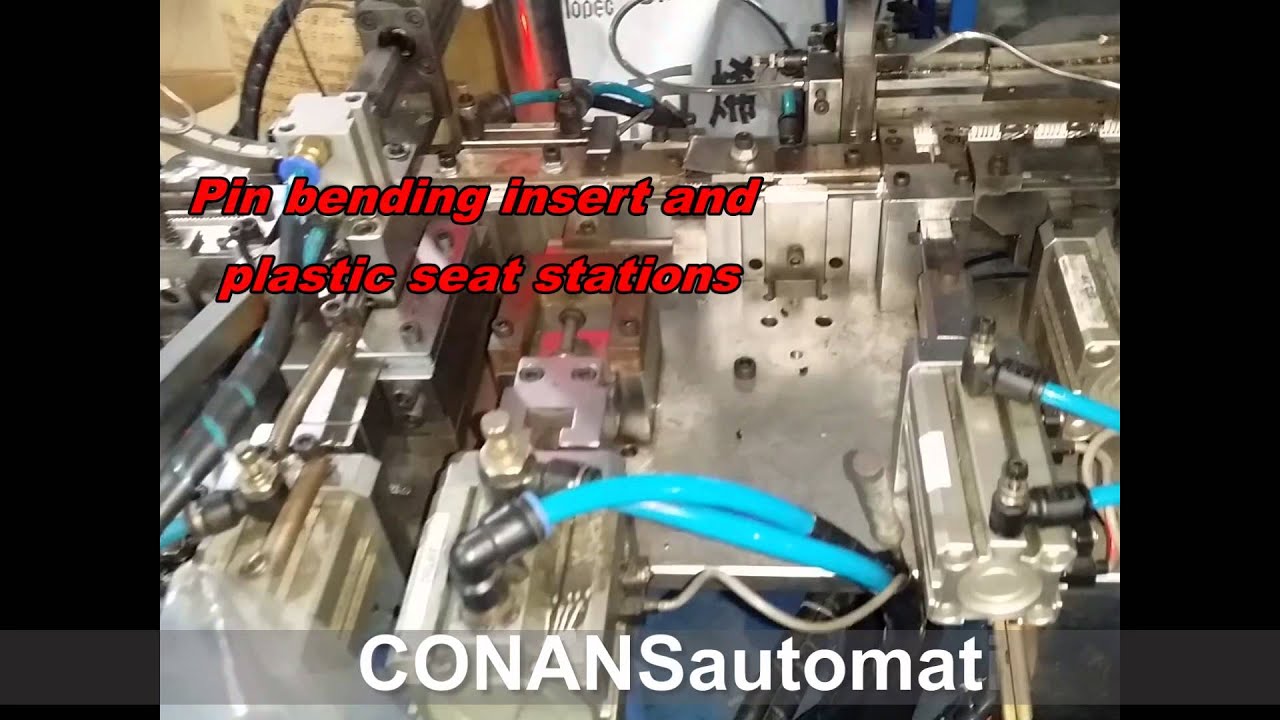 Full automatic USB 90° assembly machine - YouTube