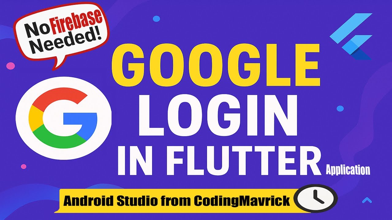 📱 How to Add Google Sign in to Flutter App in 2 Minutes! - YouTube
