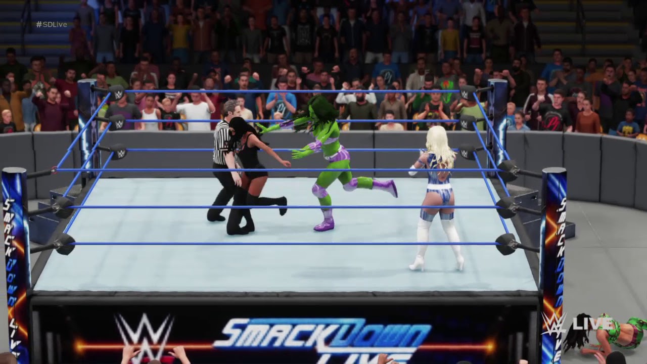 WWE 2K18 She-Hulk and Invisible Woman vs. The IIconics - Requested ...