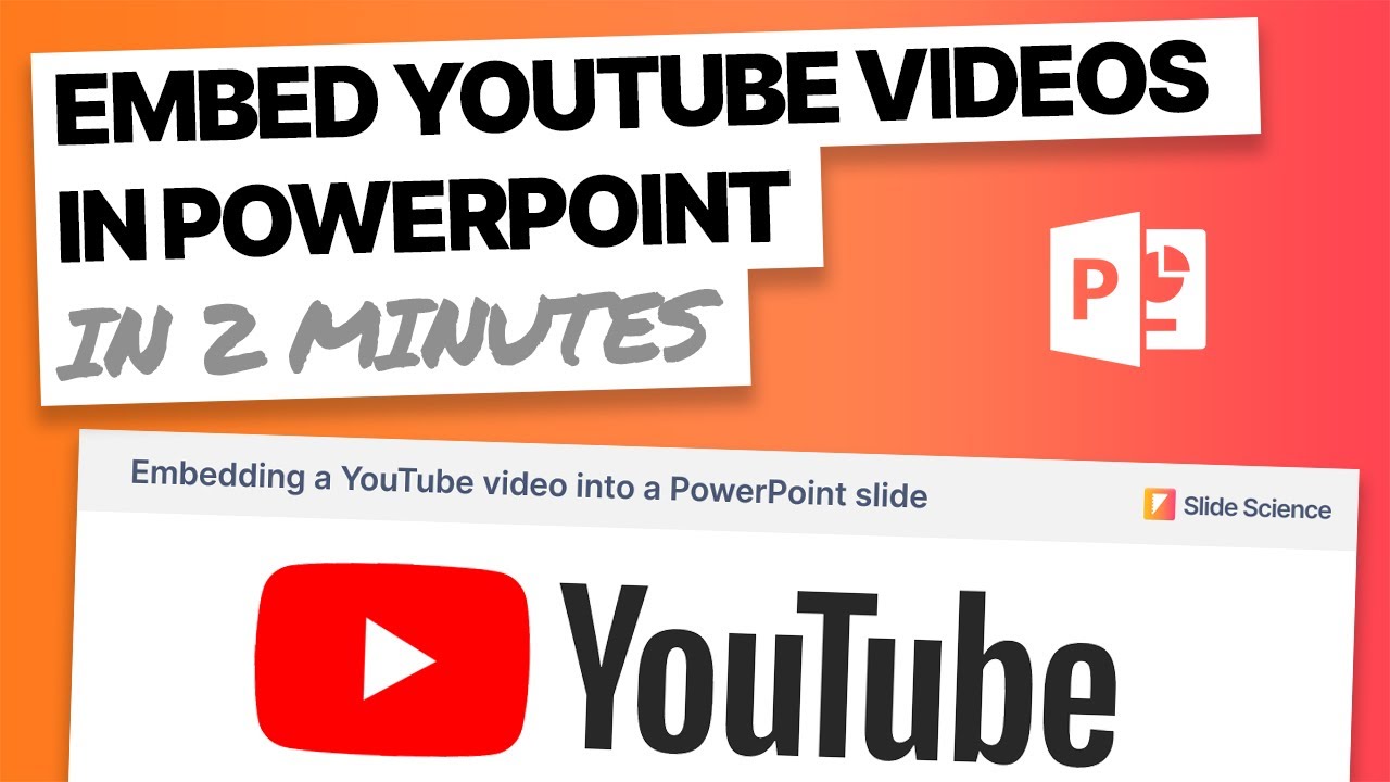 How To Embed A YouTube Video In PowerPoint In 2 Minutes - YouTube
