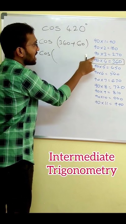 Cos 420 || Trigonometry || Intermediate || Class 11 || Mathematics# ...