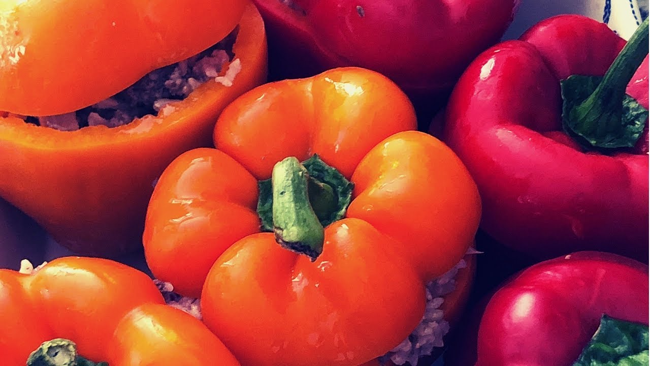 Polish Stuffed Baked Peppers Recipe | Faszerowane Papryki - YouTube