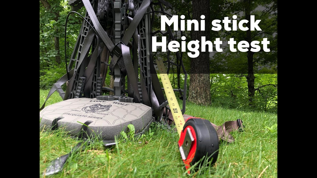 lone wolf custom gear mini stick stand height test - YouTube