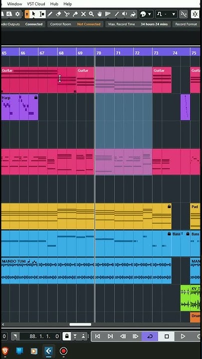 Combine selection tool | Switch between Object and range selection tool | Cubase pro in Hindi ...