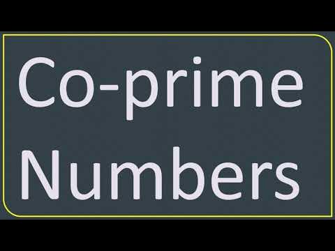 Co-prime Numbers #maths #coprimenumbers - YouTube