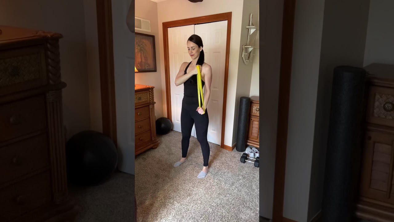 Exercise Library - Mini Band - Triceps - YouTube