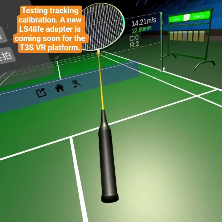 Tracking performance testing. For the upcoming badminton VR game. - YouTube