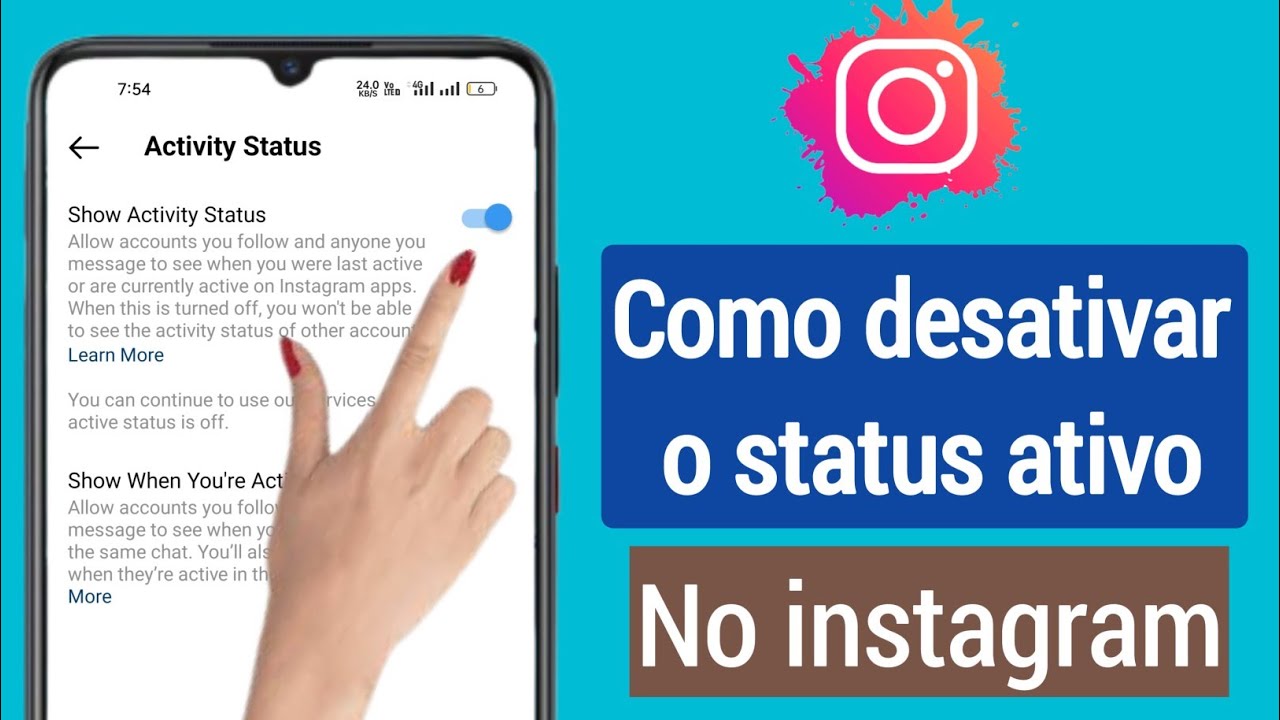 Como desativar o status ativo no Instagram (2023)| - YouTube