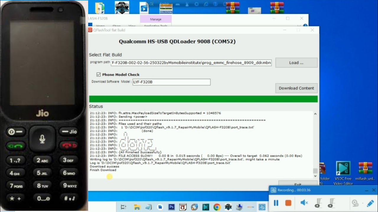 jio f320b flash file latest version 2023 - YouTube