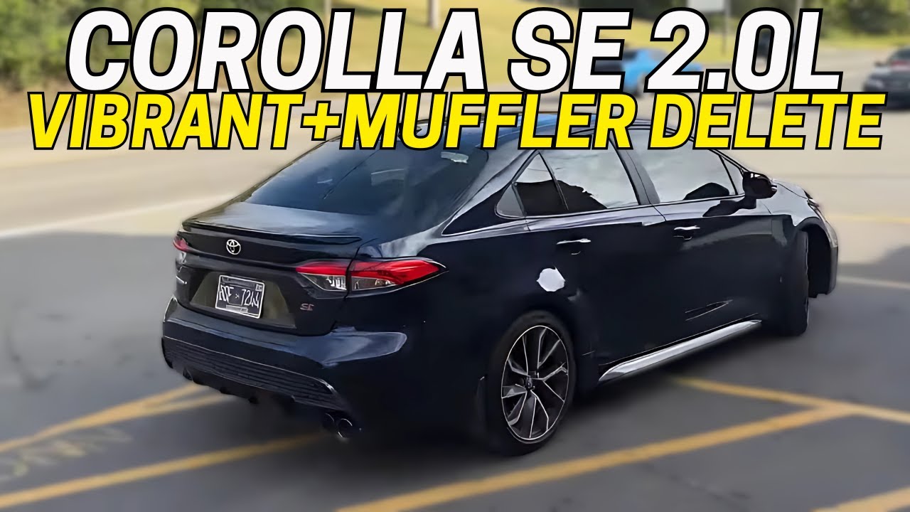 2022 Toyota Corolla SE 2.0L Exhaust Sound w/ VIBRANT BOTTLE RESONATOR ...