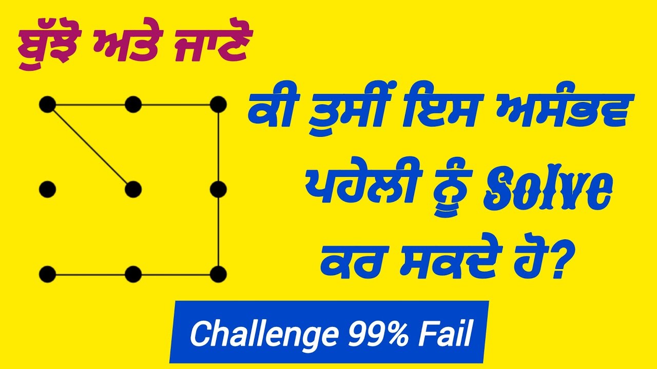 ਬੁੱਝੋ ਅਤੇ ਜਾਣੋ || Puzzles, Bujartan, Paheliyan, Riddles in Punjabi ...
