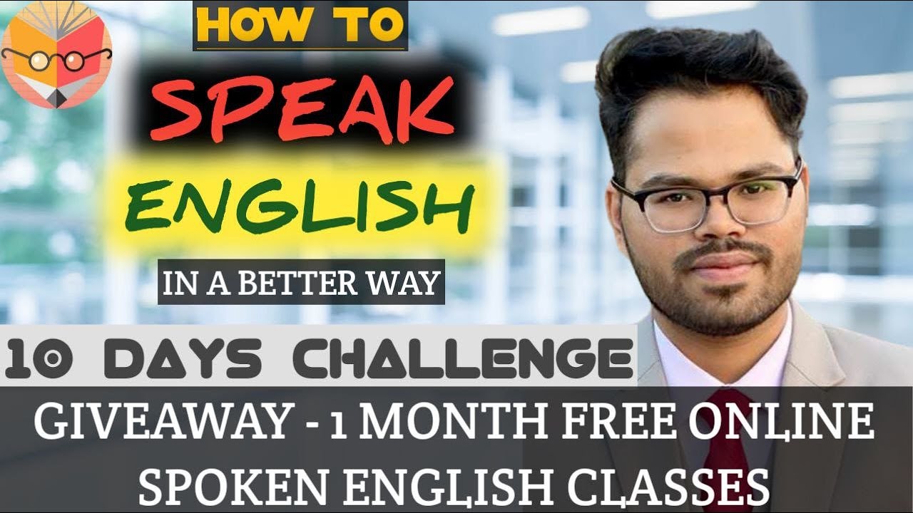 Day 1 How To Speak English 10 Days Challenge One Month Free Spoken English Classes Youtube