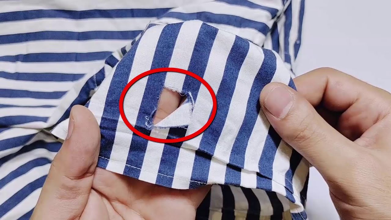 The perfect way to fix a hole in your clothes in a way that will amaze ...
