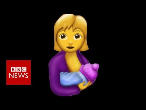 The woman behind the breastfeeding emoji - BBC News