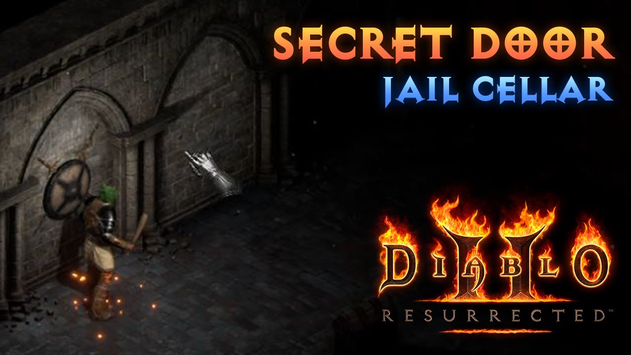 A LOOK at the SECRET DOOR in Jail Cellar Level - Diablo 2 Resurrected ...