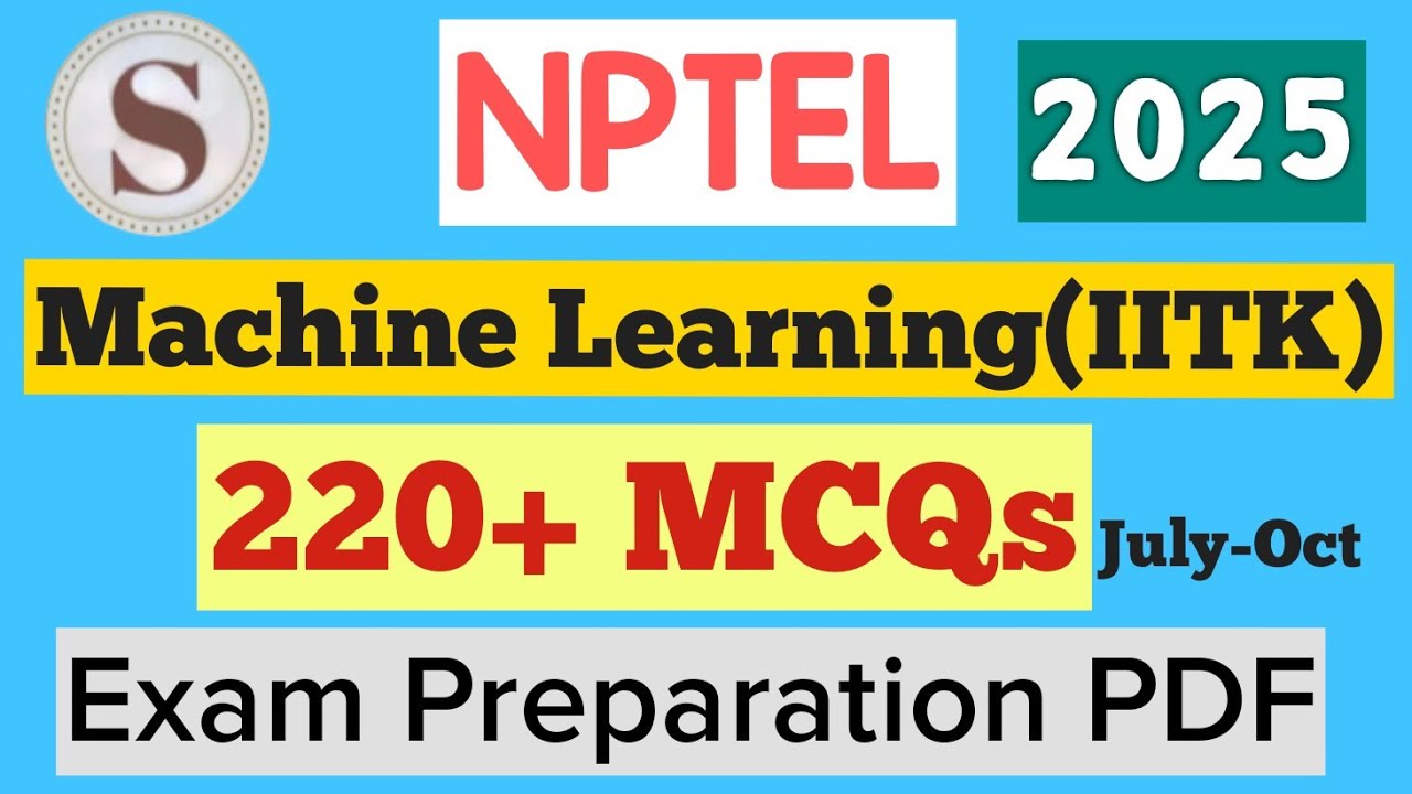 Introduction to Machine Learning IITK || NPTEL Exam Preparation MCQs ...