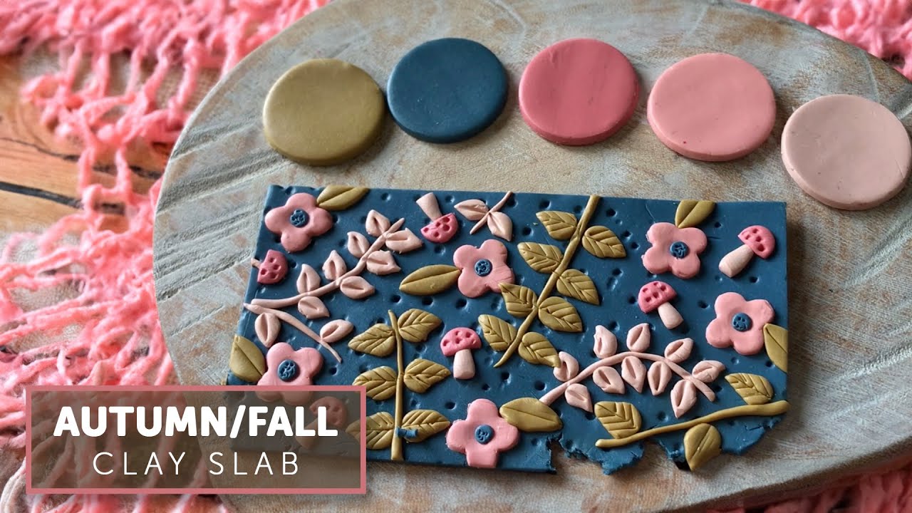 Polymer Clay Tutorial 133: Autumn / Fall Clay Slab - YouTube