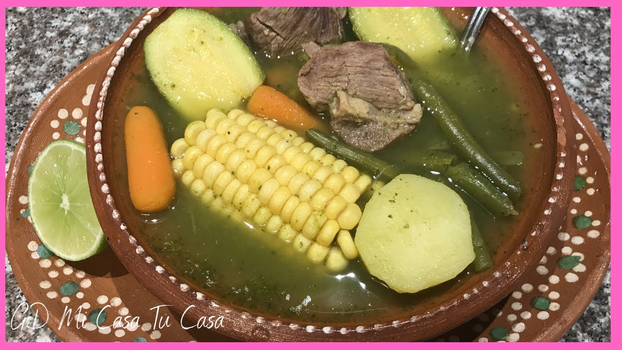 💥MOLE de OLLA VERDE de RES 🐂|| FACIL de HACER - YouTube
