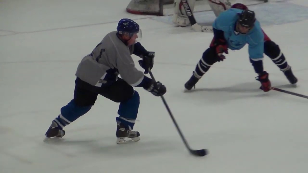 TGH Iceplex Over 50 Hockey Winter 2020 Week 3: Blue Bombers vs. Grey ...