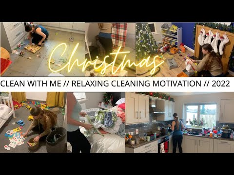 *NEW* CHRISTMAS CLEAN WITH ME // RELAXING CLEANING MOTIVATION // 2022 ...