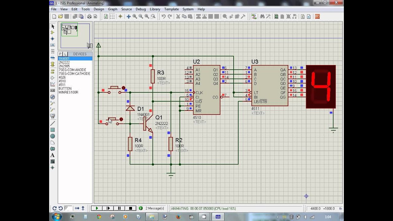 updown counter 1 digit - YouTube
