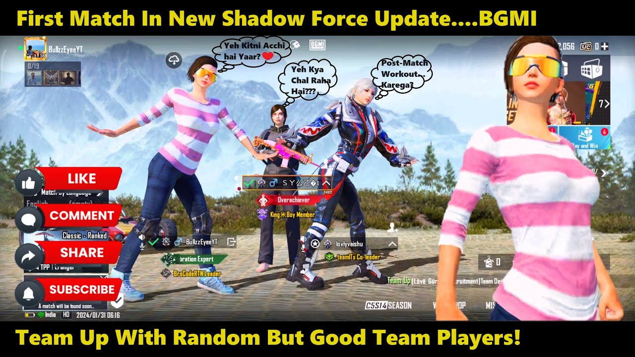 BGMI | Shadow Force First Match Experience..... #bgmi #pubgmobile #pubg ...