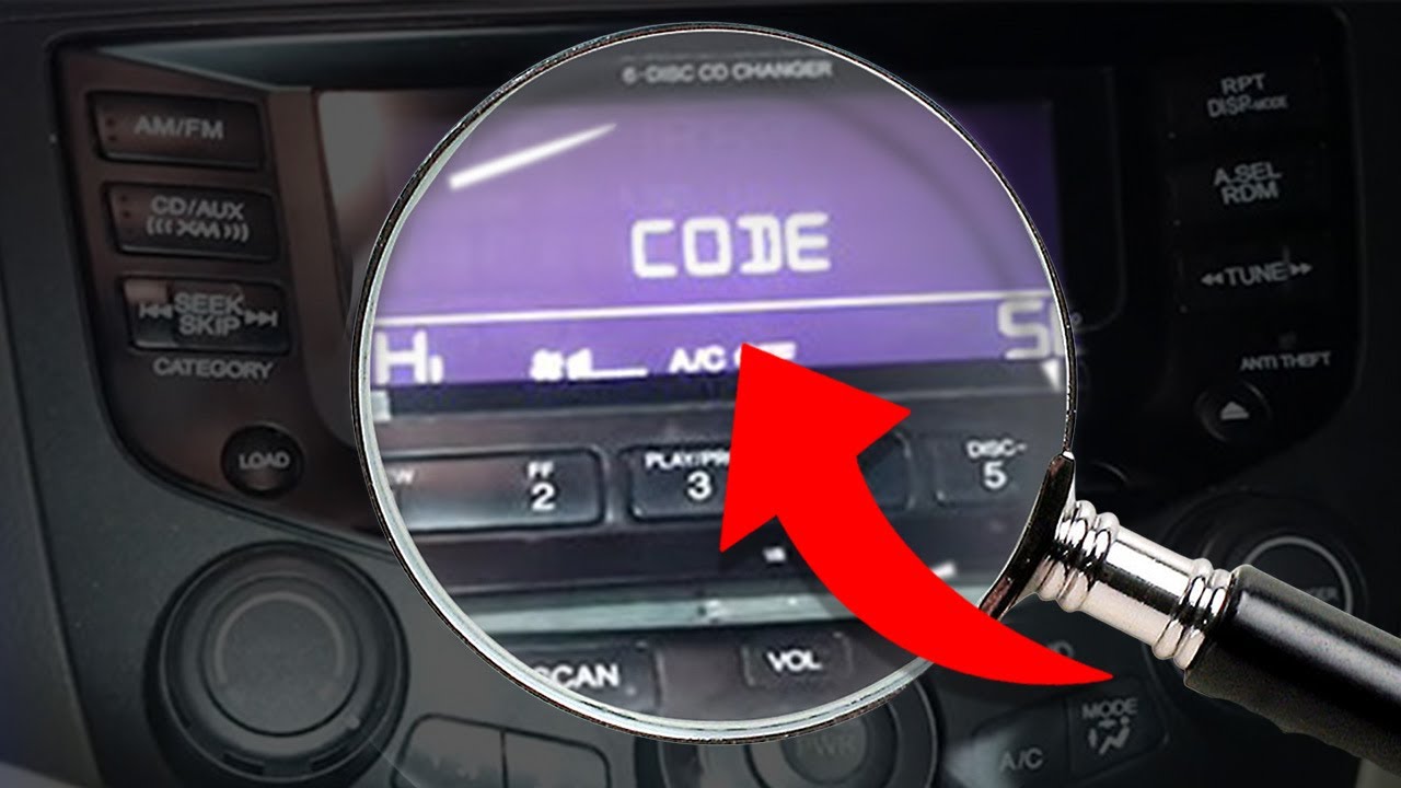 Honda Accord 2006 Radio Code - YouTube