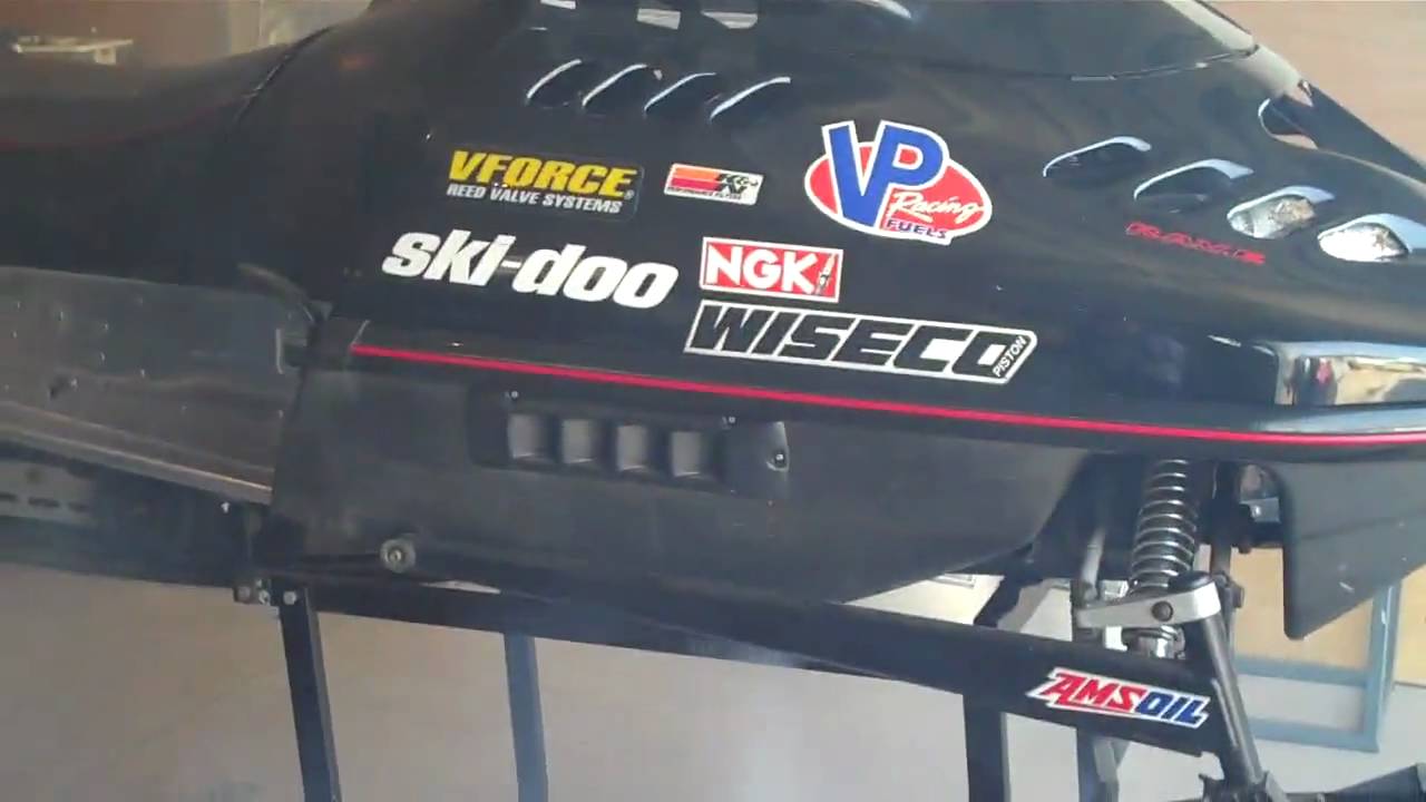 1996 Mach Z 800 grass drag sled FOR SALE! Start up - YouTube