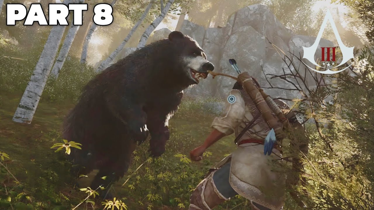 CONOR SHOWS HIS FRIENDS HIS HUNTING SKILLS | PART 8 | AC 3 REMASTERED ...