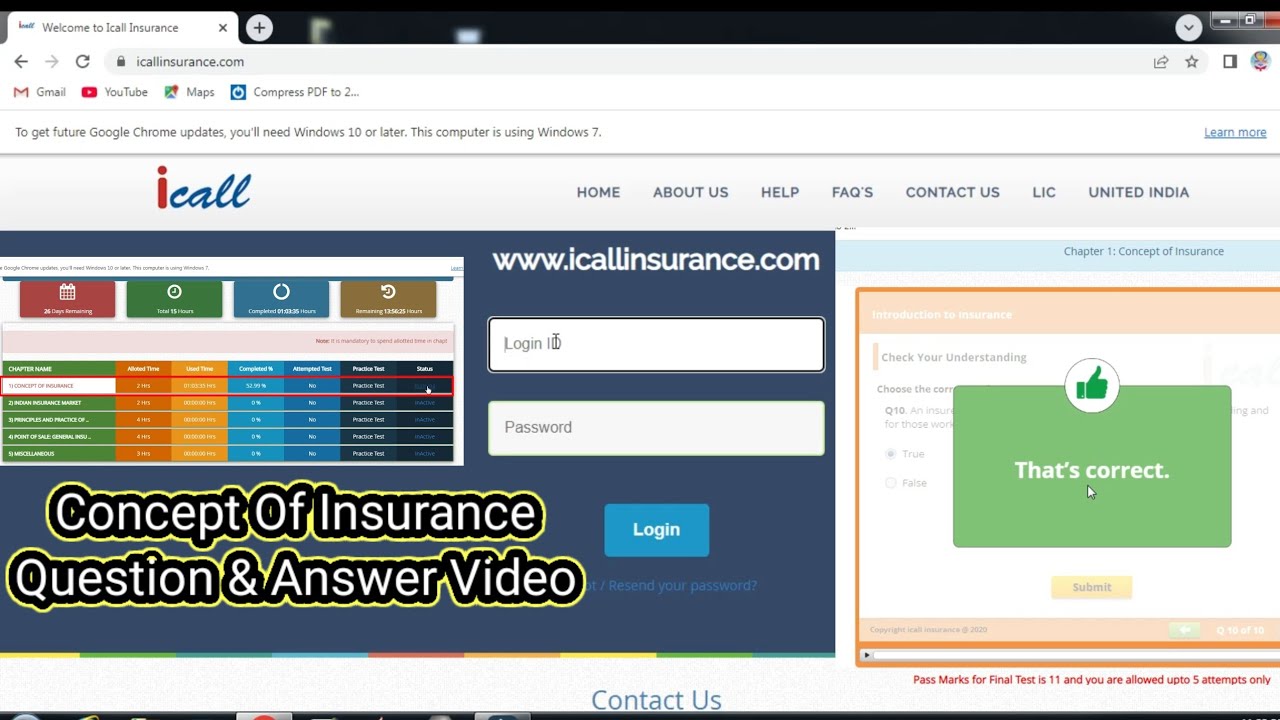 I Call Insurance : Concept Of Insurance Question & Answer Video।। Go ...