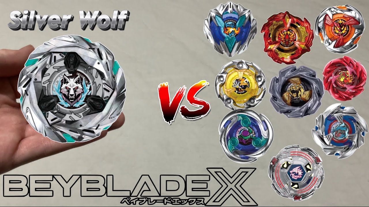 Beyblade Ginro & Sliver Wolf VS BEYBLADE X - YouTube