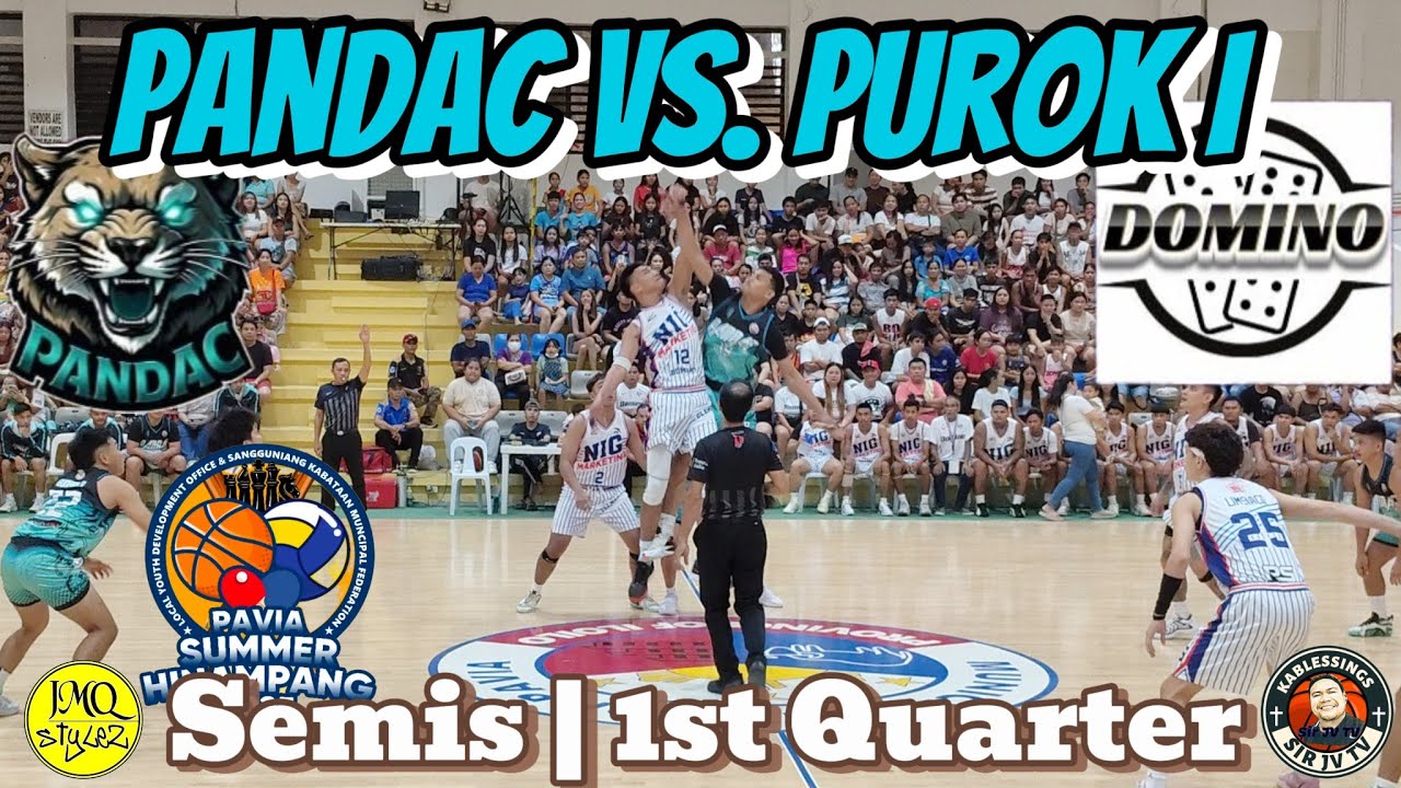 Pandac vs. Purok I | Semi-Finals | Seniors - 1st Quarter | Pavia Summer ...