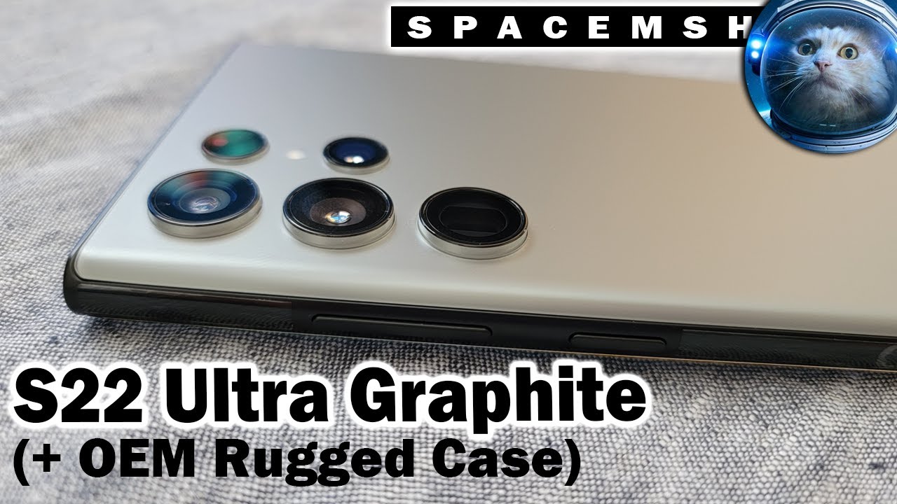 Samsung S22 Ultra Graphite + OEM Rugged Case Unboxing - YouTube