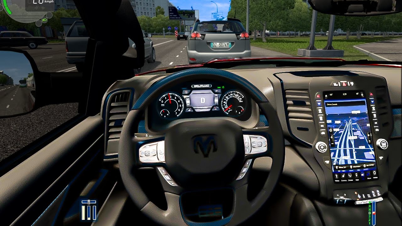 City Car Driving - Dodge RAM | Normal Driving - YouTube