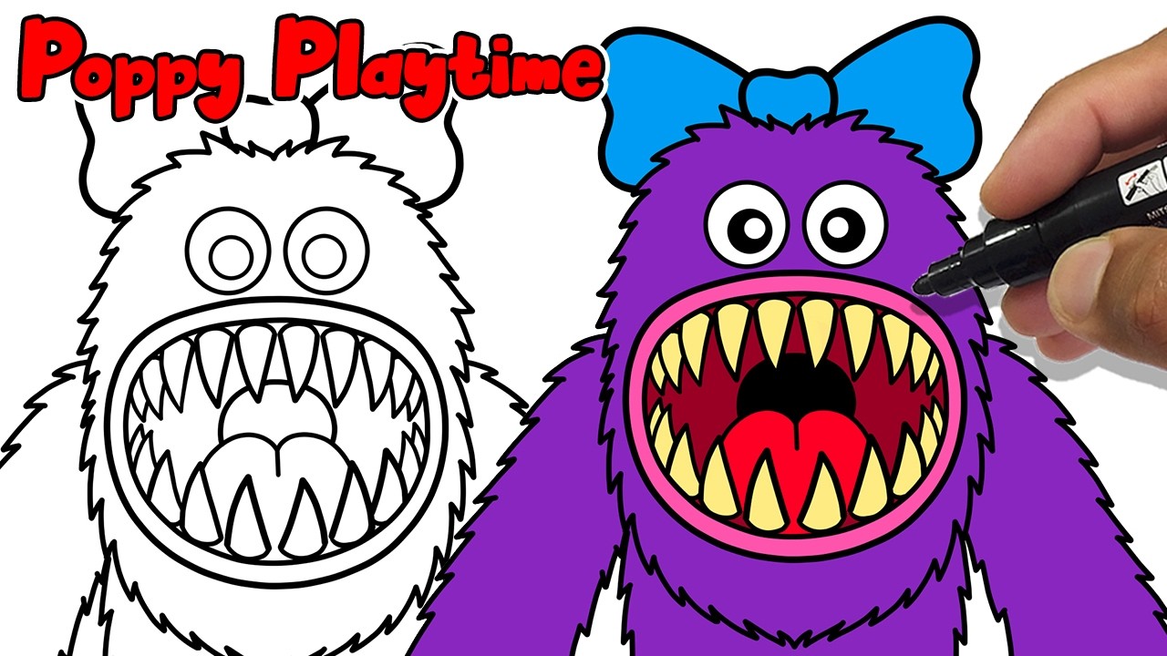 How to Draw POPPY PLAYTIME 6 - BETSY BITES ( NEW character ) EASY ...