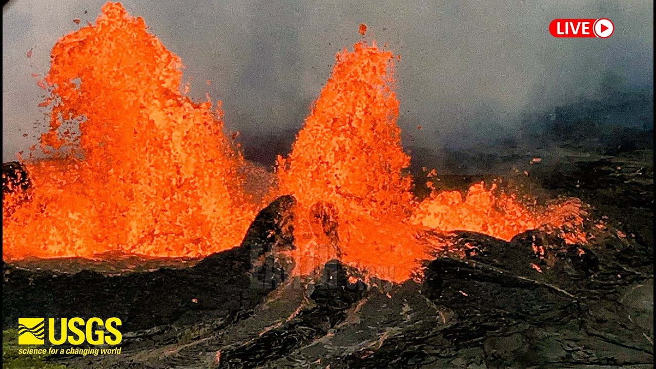 Horrible today: Live footage of Kīlauea Volcano eruption spewing ...